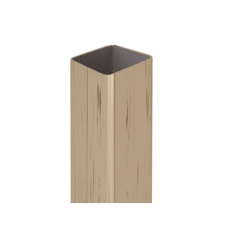 Freedom 4-3/4 x 4-3/4 x 8ft Vinyl Post (Woodgrain Beige) at Lowes.com