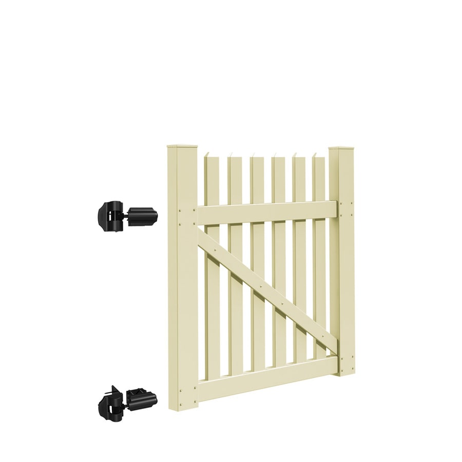 Freedom Coventry Sand Vinyl Gate at Lowes.com