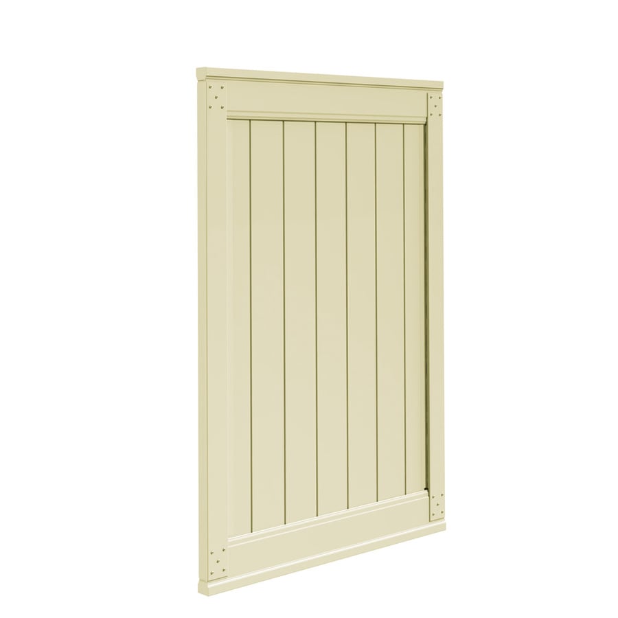 Freedom Emblem White Vinyl Gate in the Vinyl Fencing department at ...