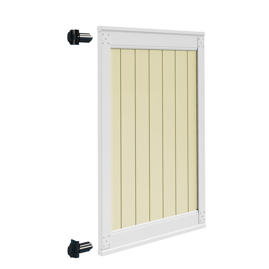 Freedom Emblem White Vinyl Gate at Lowes.com