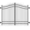 Freedom (Common: 8-ft; Actual: 8-ft) Black Aluminum Driveway Gate at ...
