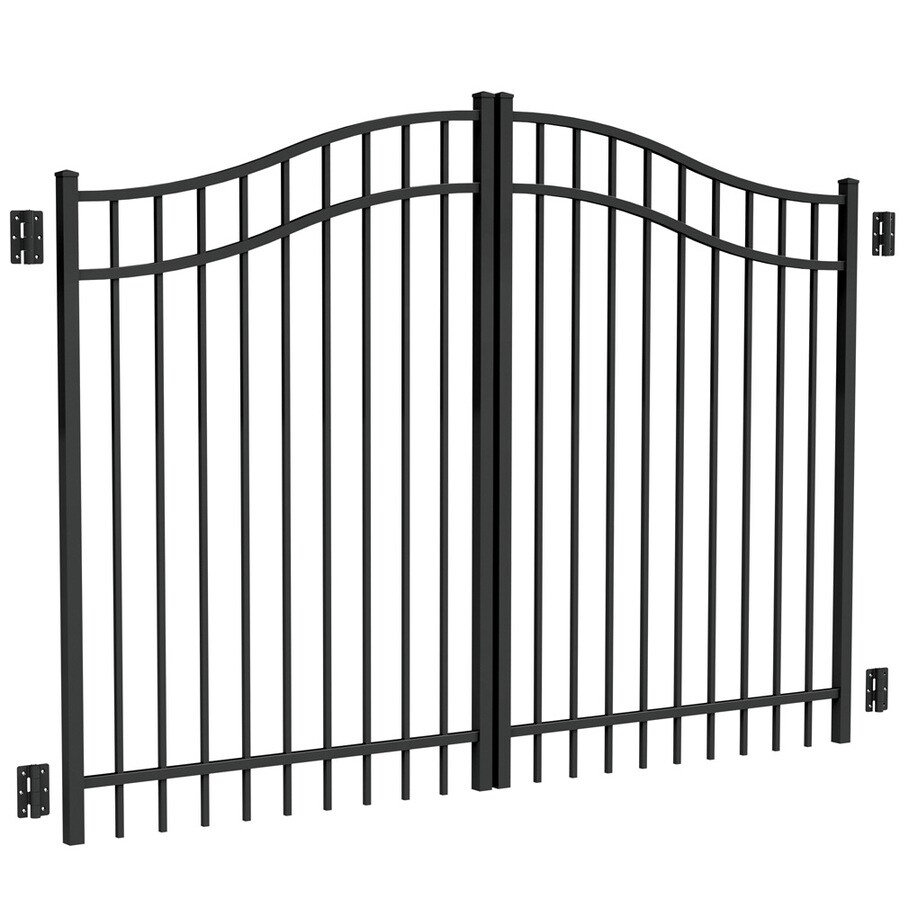Freedom 8-ft Black Aluminum Driveway Gate in the Driveway Gates ...