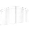 Freedom White Aluminum Driveway Gate (Common: 120-in; Actual: 117-in ...