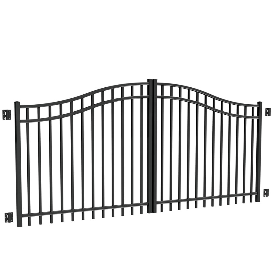 Freedom 10-ft Black Aluminum Driveway Gate in the Driveway Gates ...