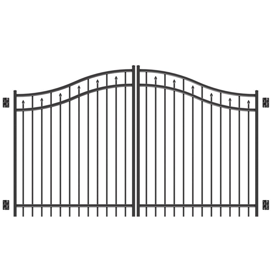 Freedom 10-ft Black Aluminum Driveway Gate in the Driveway Gates ...