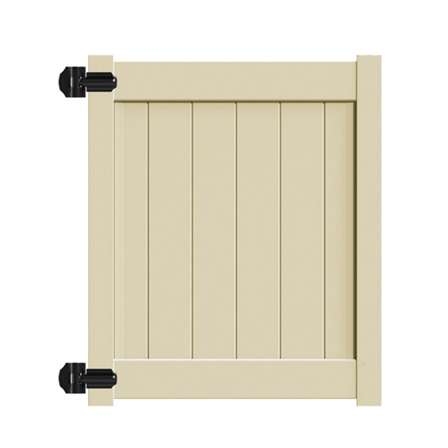 Freedom 4-ft H x 4-ft W Sand Vinyl Fence Gate in the Vinyl Fence Gates ...