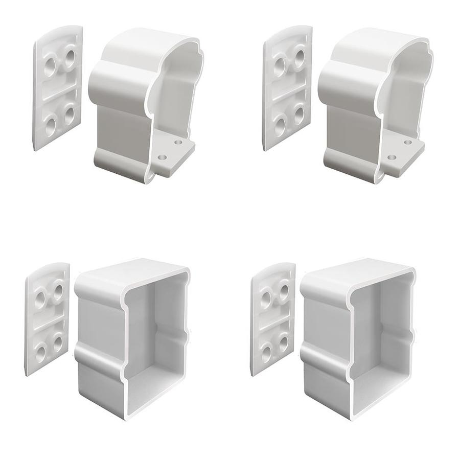 Freedom Prescot White PVC Post Connector at Lowes.com