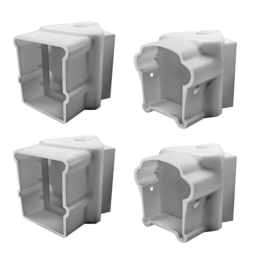 Freedom Prescot White PVC Post Connector at Lowes.com