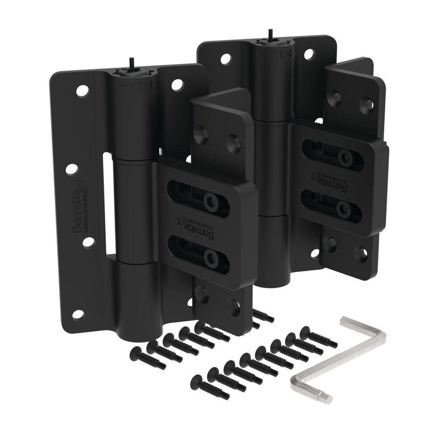 BOERBOEL Boerboel 2-Pack 3-1/8-in Black Gate Hinge in the Gate Hardware ...