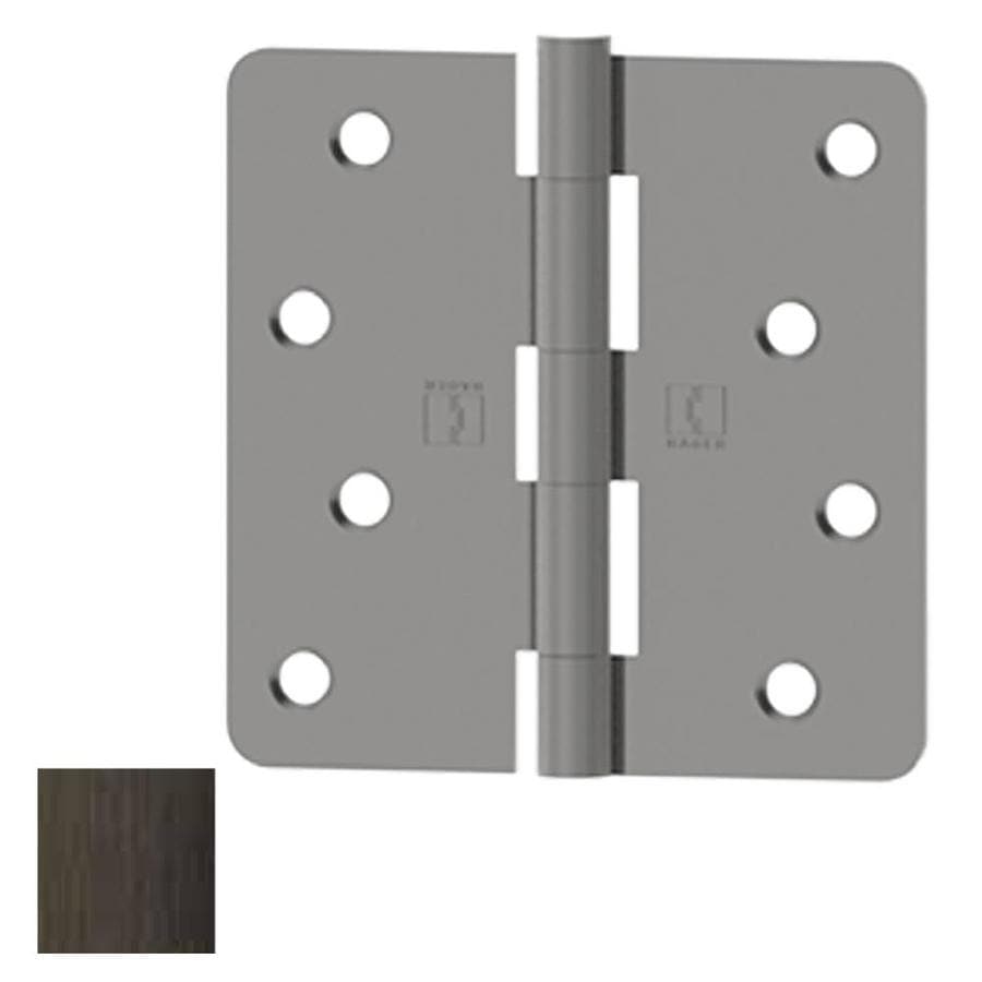 Hager 3.5-in H Antique Brass 1/4-in Radius Interior Mortise Door Hinge ...