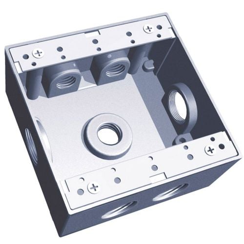 REDDOT 31.4-cu in 2-Gang Metal Old Work Wall Electrical Box in the ...