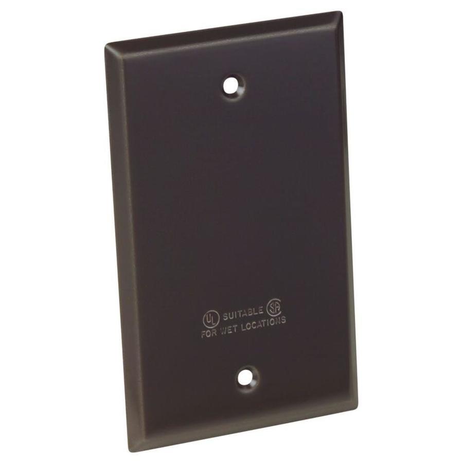 REDDOT 1-Gang Rectangle Metal Weatherproof Electrical Box Cover at Lowes.com