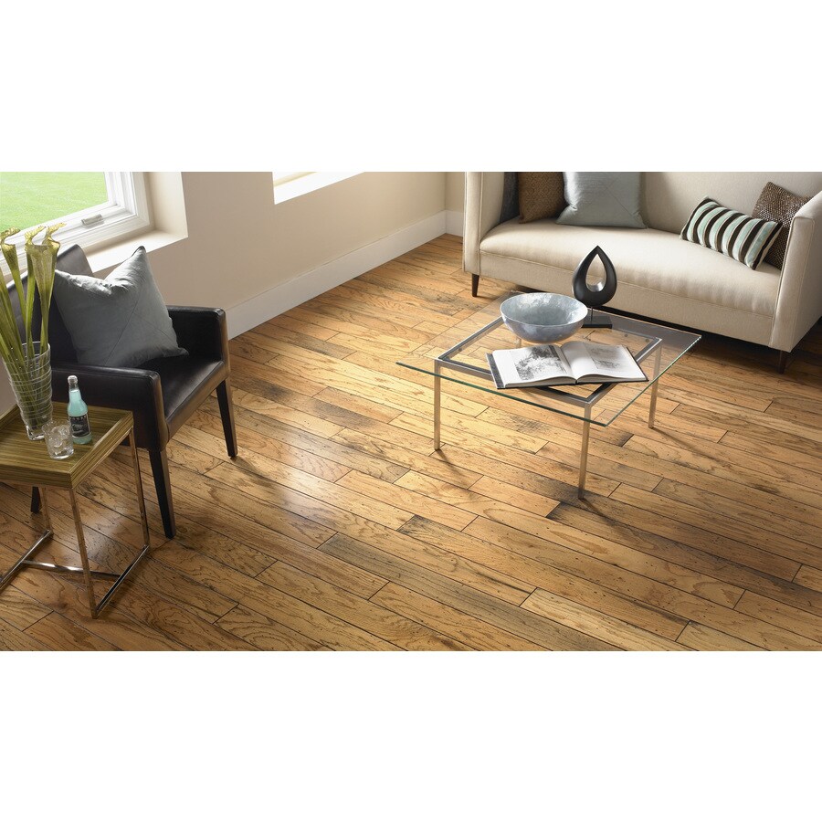 Bruce Baltic Plank Honey Oak 5-in W x 3/8-in T Distressed Engineered ...