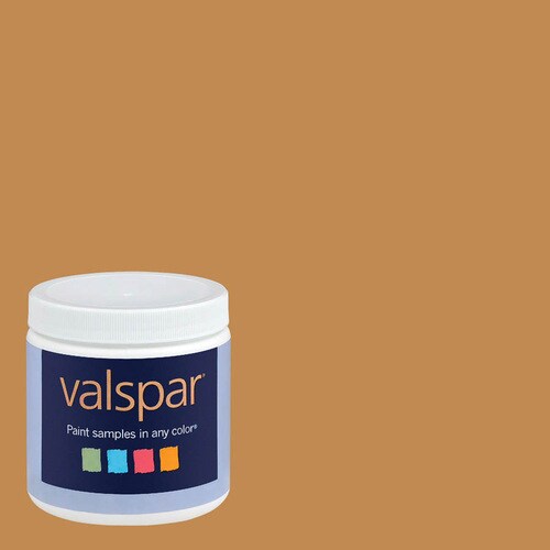 Valspar 8-oz Camel Ride Interior Satin Paint Sample at Lowes.com