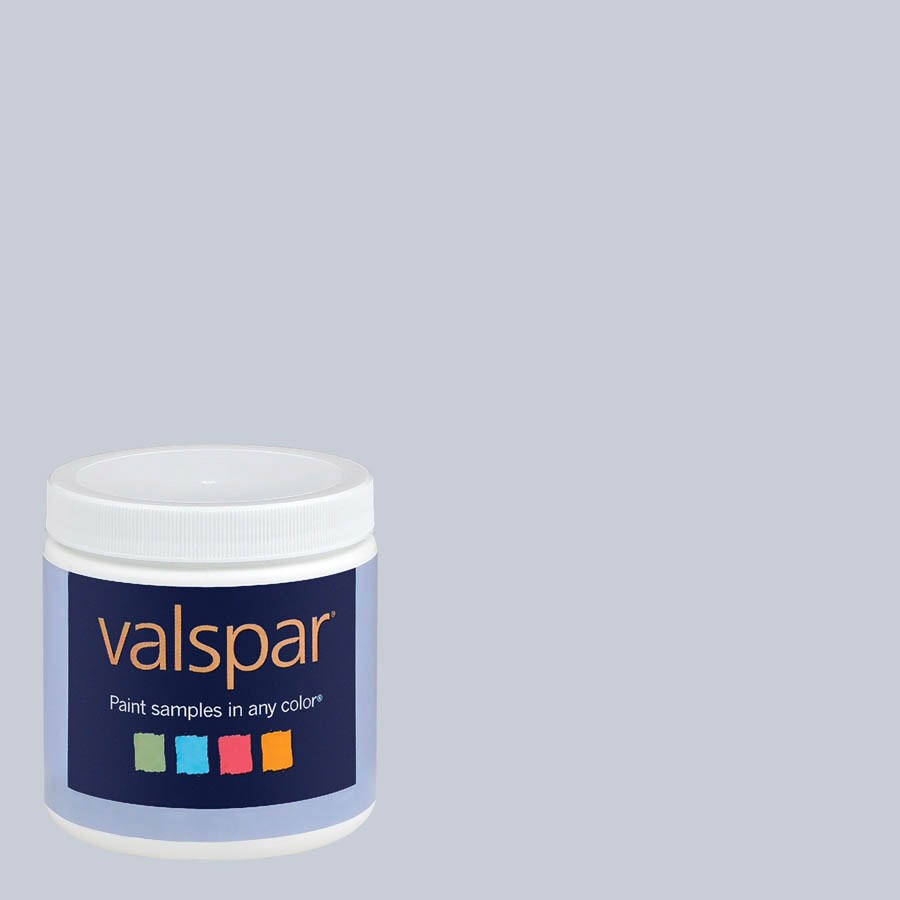 Valspar 8-oz Silver Dusk Interior Satin Paint Sample at Lowes.com