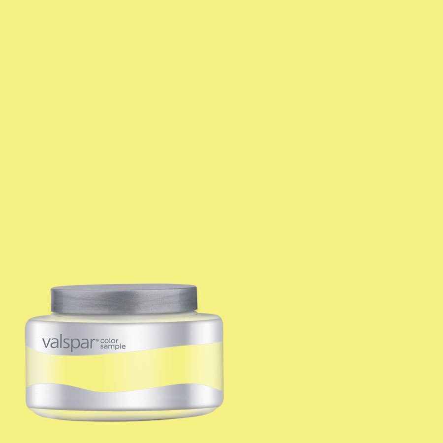 Valspar Lemon Parfait Interior Satin Paint Sample at Lowes.com