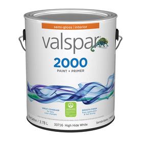 Valspar Ultra 2000 High Hide White Semi-gloss Latex Interior Paint and ...