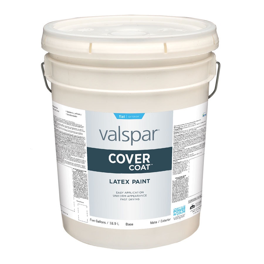Valspar Flat White Tintable Latex Exterior Paint (5-Gallon) at Lowes.com