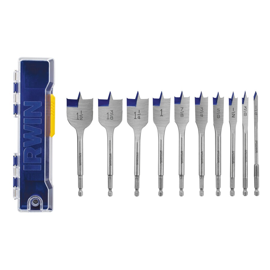 IRWIN Speedbor 10-Piece Spade Bit Set at Lowes.com