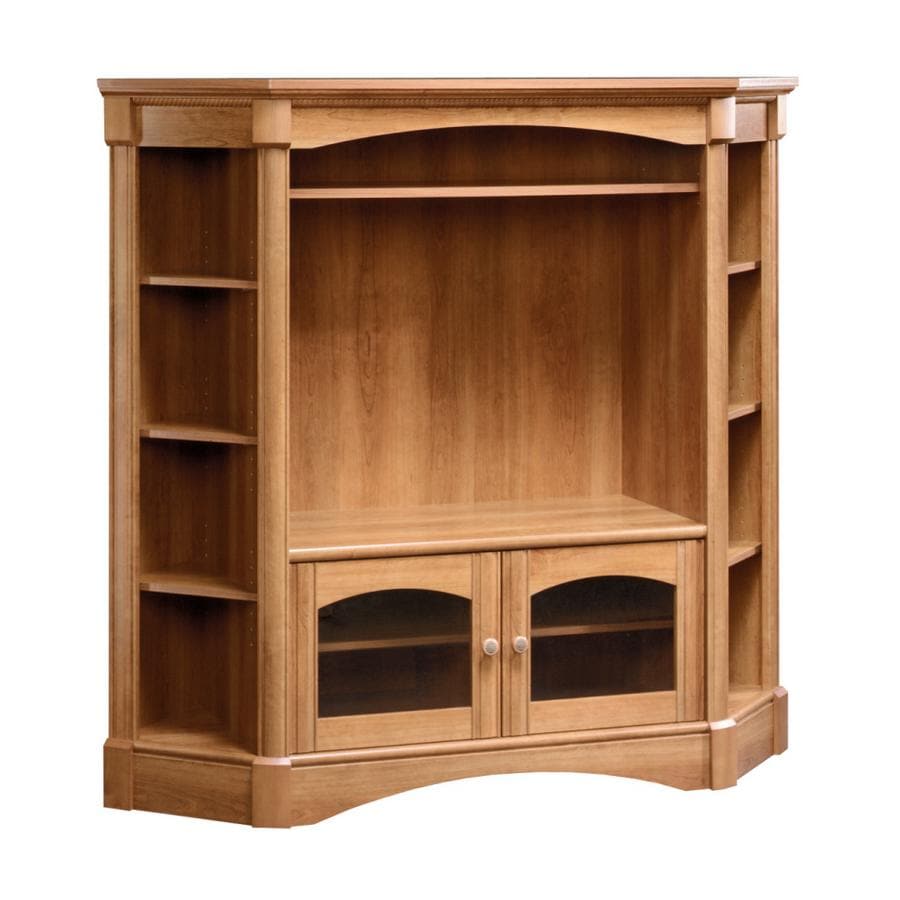 Sauder 59-7/8"H X 63-7/8"W Cherry Universal Entertainment Center at ...