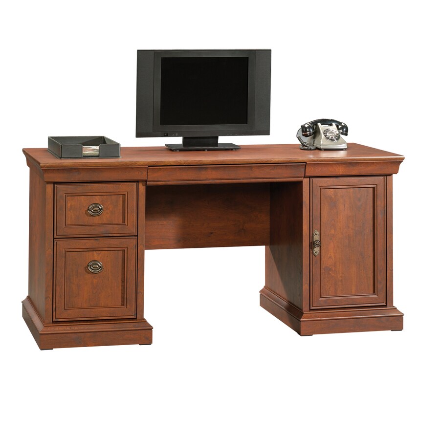 Sauder Arbor Gate Coach Cherry Credenza Desk at Lowes.com