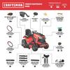 CRAFTSMAN T260 Turn Tight 23-HP V-twin Hydrostatic 50-in Riding Lawn ...