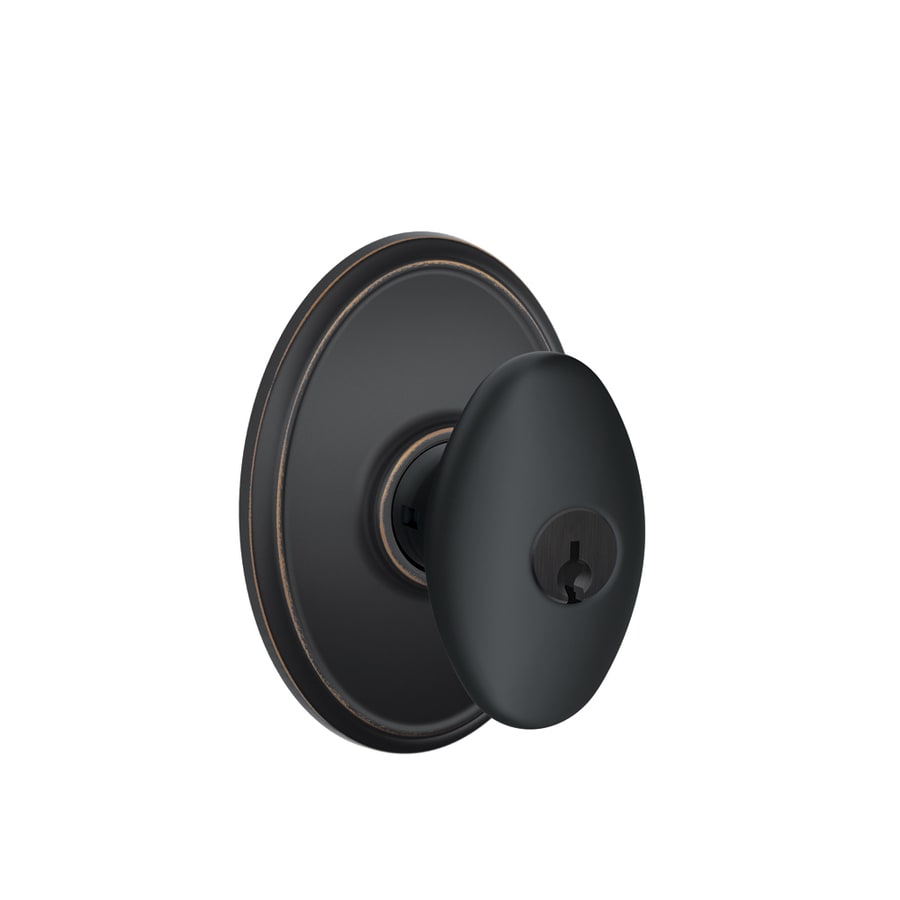 Schlage Siena Aged Bronze Egg Residential Keyed Entry Door Knob at Lowes.com