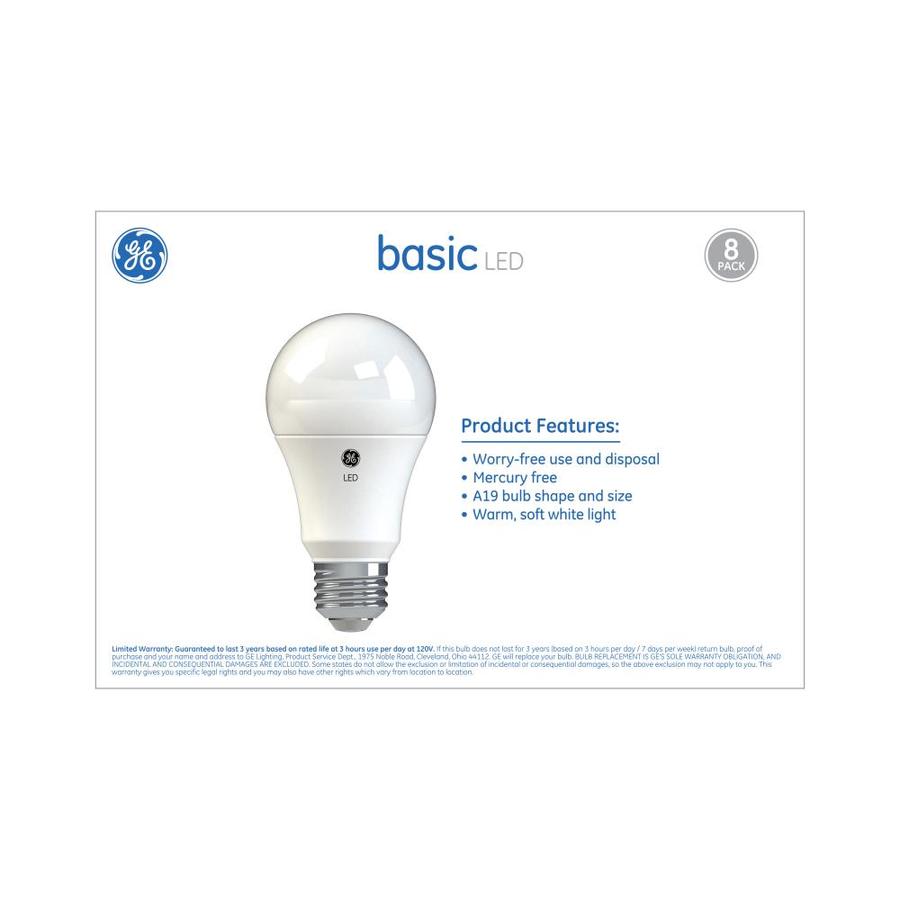 GE CA GE LED 60W A19 BSC 2.7K FR 8CT in the General Purpose LED Light ...