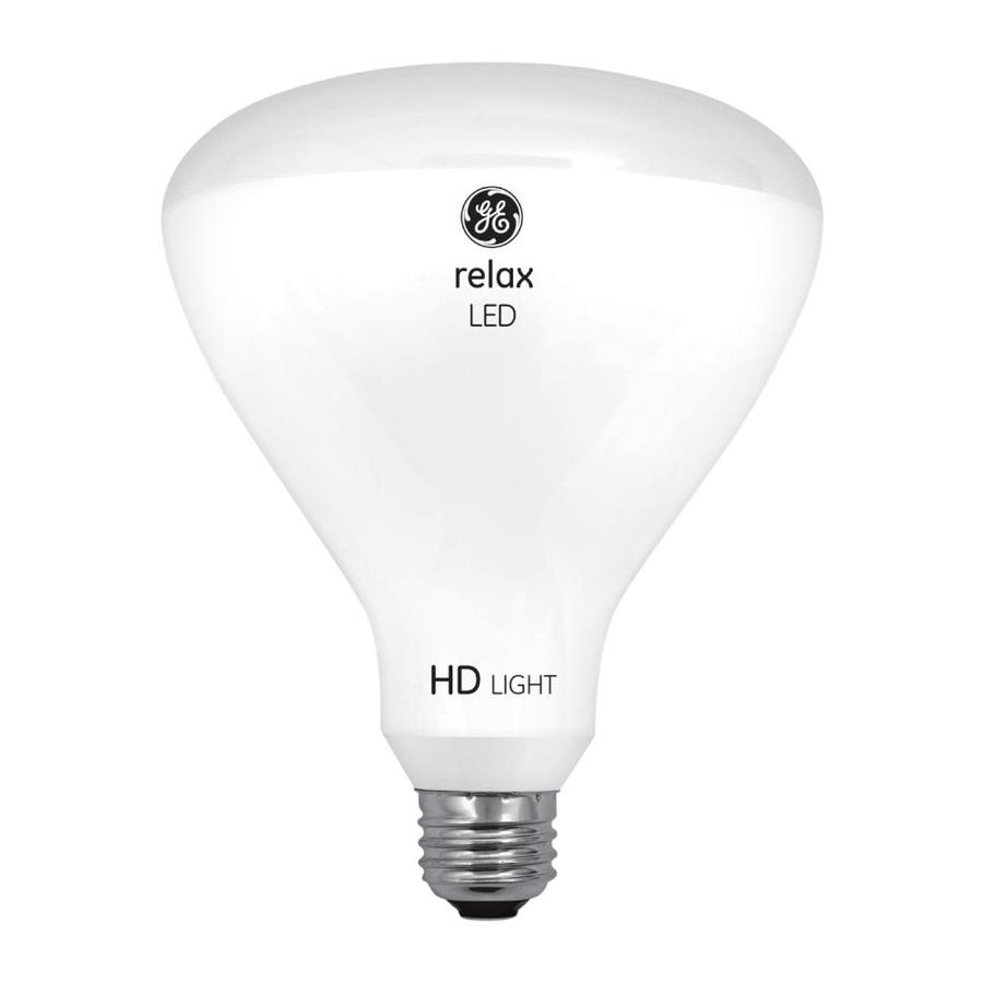 GE Relax 65-Watt EQ LED Br40 Soft White Dimmable Flood Light Light Bulb ...