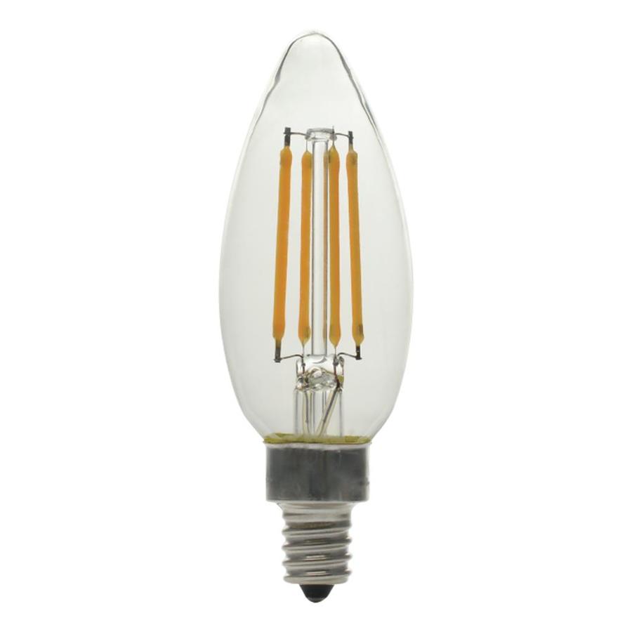 GE Basic 60-Watt EQ B10 Soft White Decorative Light Bulb (12-Pack) in ...