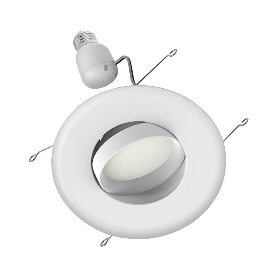 GE Reveal 6-in 65-Watt Equivalent Frosted Round Dimmable Recessed ...