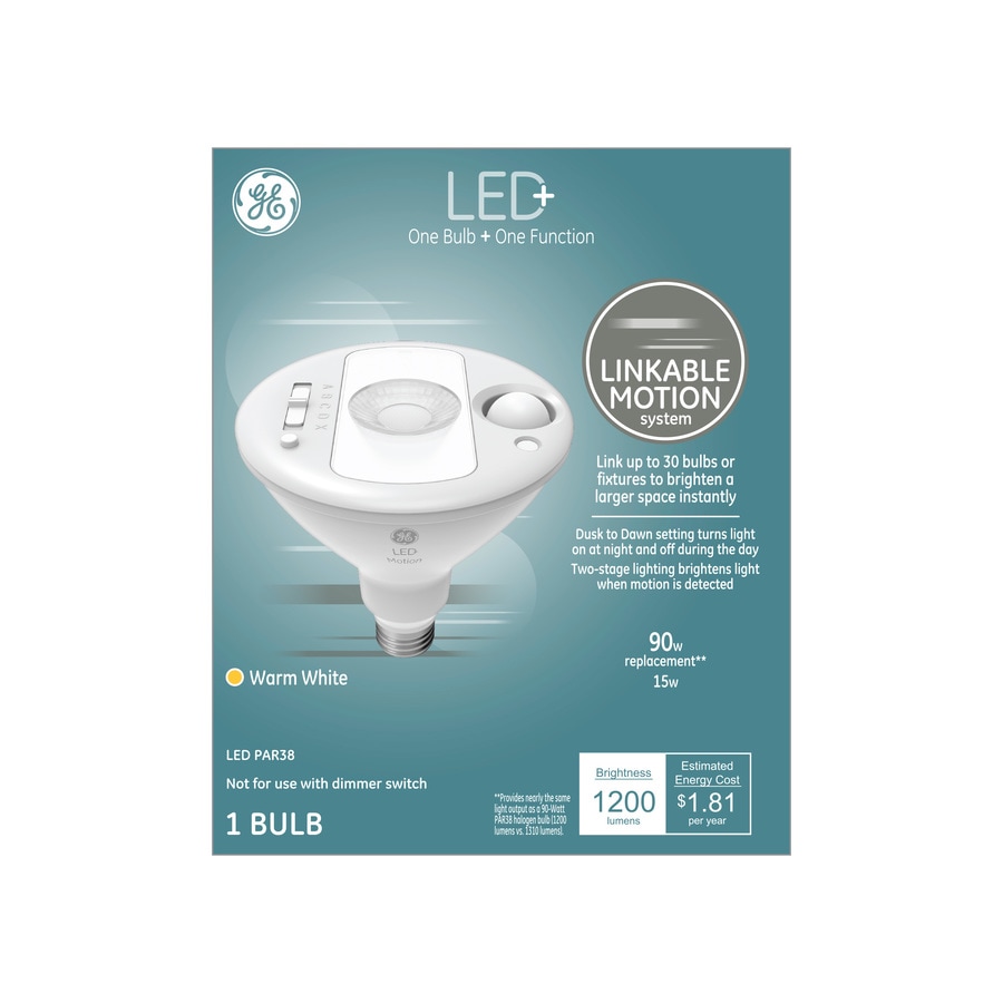 GE LED+ Linkable Motion Warm White 90W Replacement LED Outdoor ...