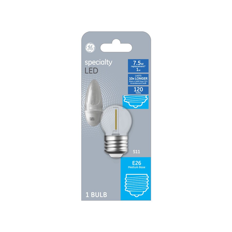GE Specialty LED 8-Watt EQ 3-in S11 Soft White Night Light in the ...