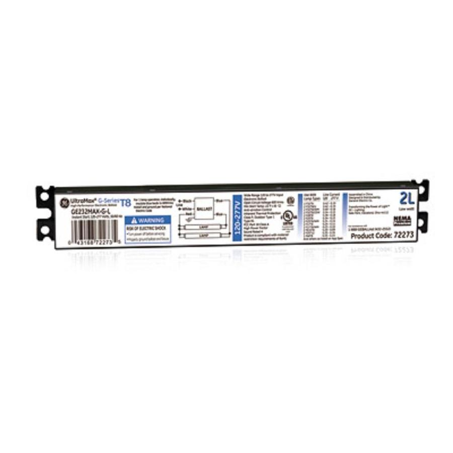 GE UltraMax 2-Bulb Residential/Commercial Electronic Fluorescent Light ...
