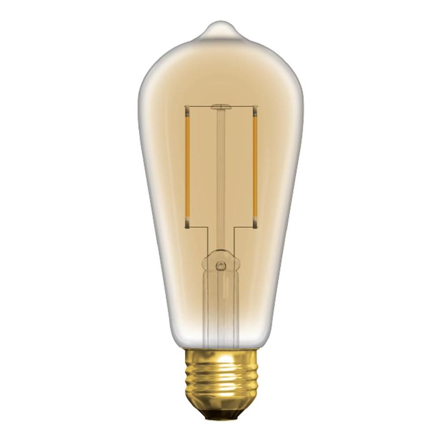 GE LED 25-Watt EQ ST19 Warm Candle Light Dimmable Edison Light Bulb in ...
