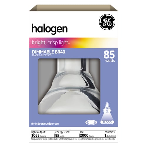 GE EQ BR40 Dimmable Bright White Flood Halogen Light Bulb at Lowes.com