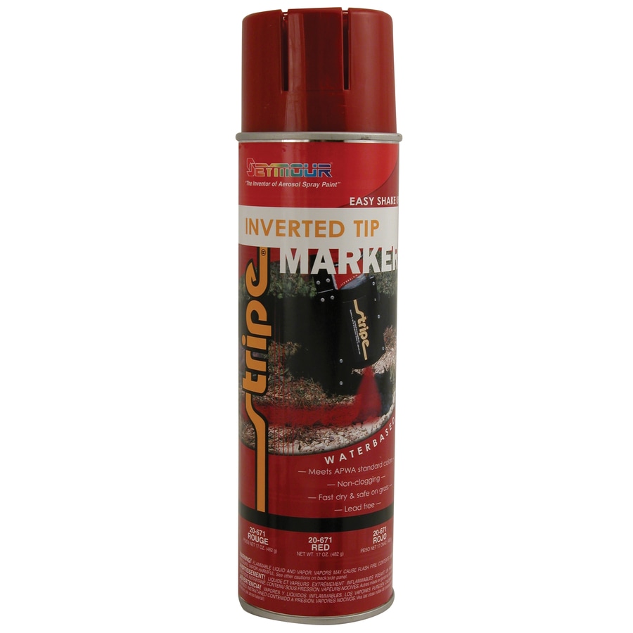 SEYMOUR 17-oz Red Flat Spray Paint at Lowes.com