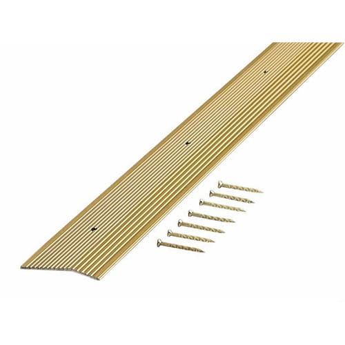 M-D 2-in x 72-in Gold Aluminum Floor Carpet Trim in the Floor Moulding ...