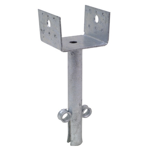 Simpson Strong-Tie Steel Hot-Dipped Galvanized Post Base (Common: 4-in ...