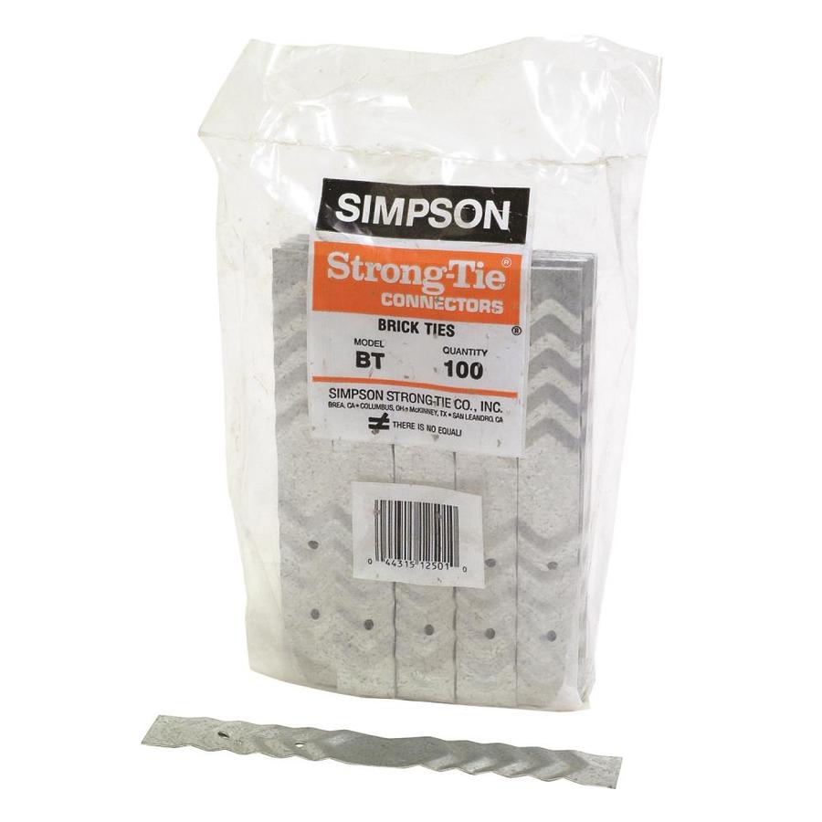 Simpson Strong-Tie 6-2/3-in 22-Gauge Brick to Wood Galvanized Wall Tie ...