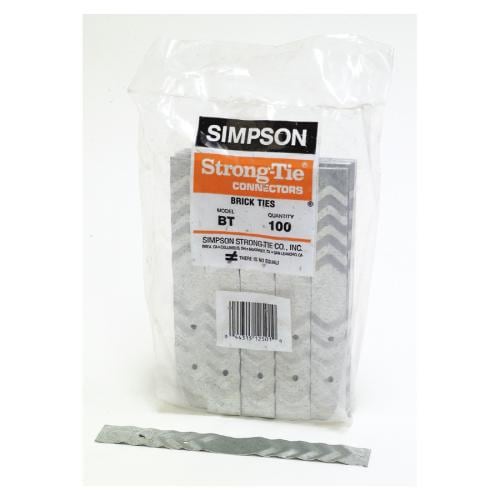 Simpson Strong-Tie 6-2/3-in 22-Gauge Brick to Wood Galvanized Wall Tie ...