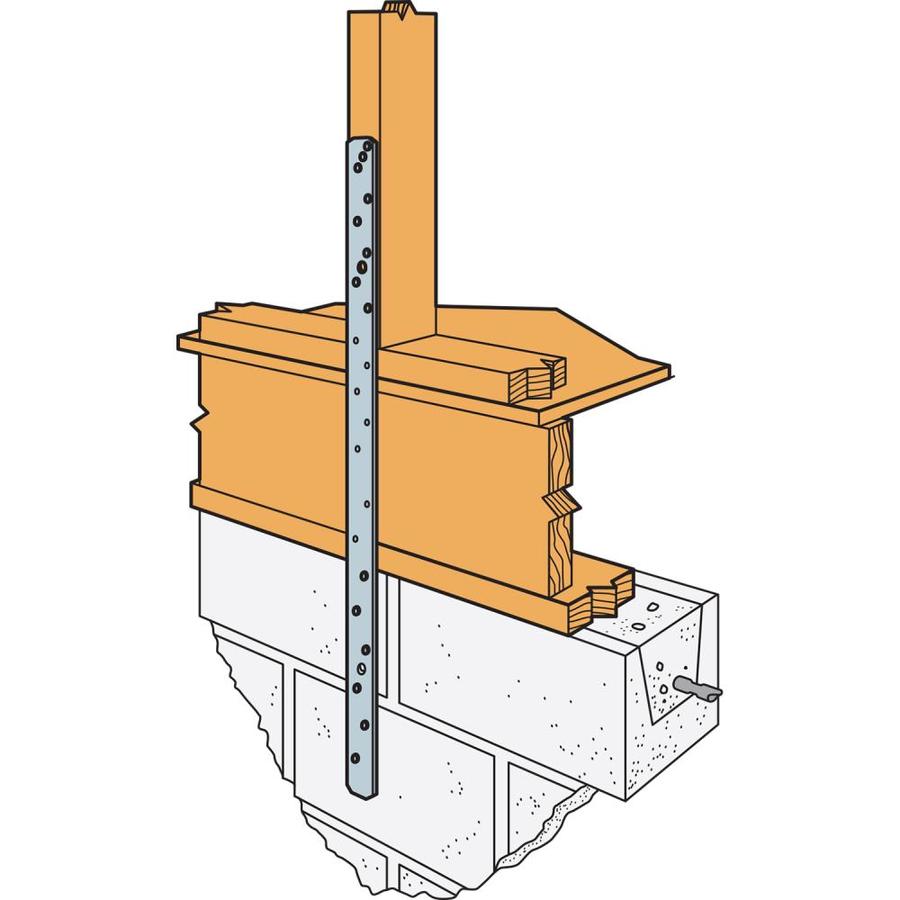 Simpson Strong-Tie 24-in 18-Gauge Wood to Wood Galvanized Masonry Strap ...