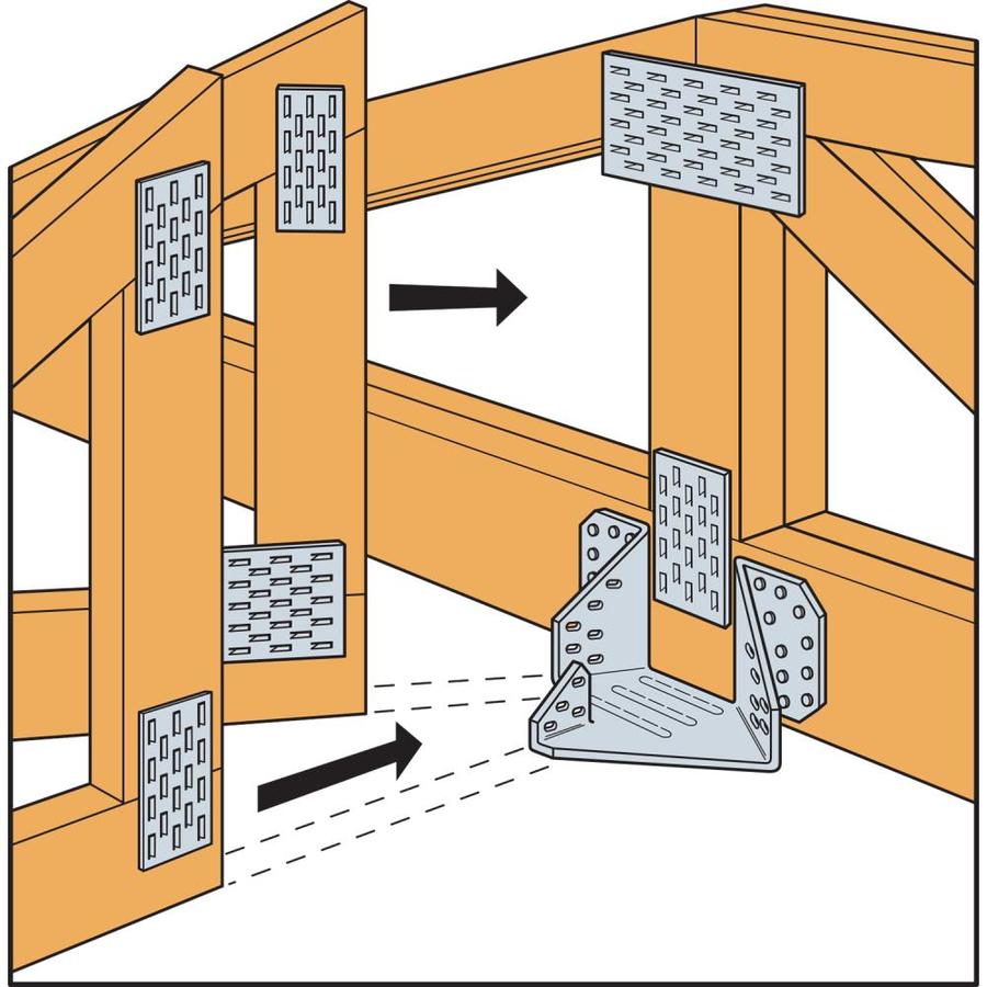 Simpson Strong-Tie THJA Galvanized Truss Hip/Jack Hanger in the Joist ...