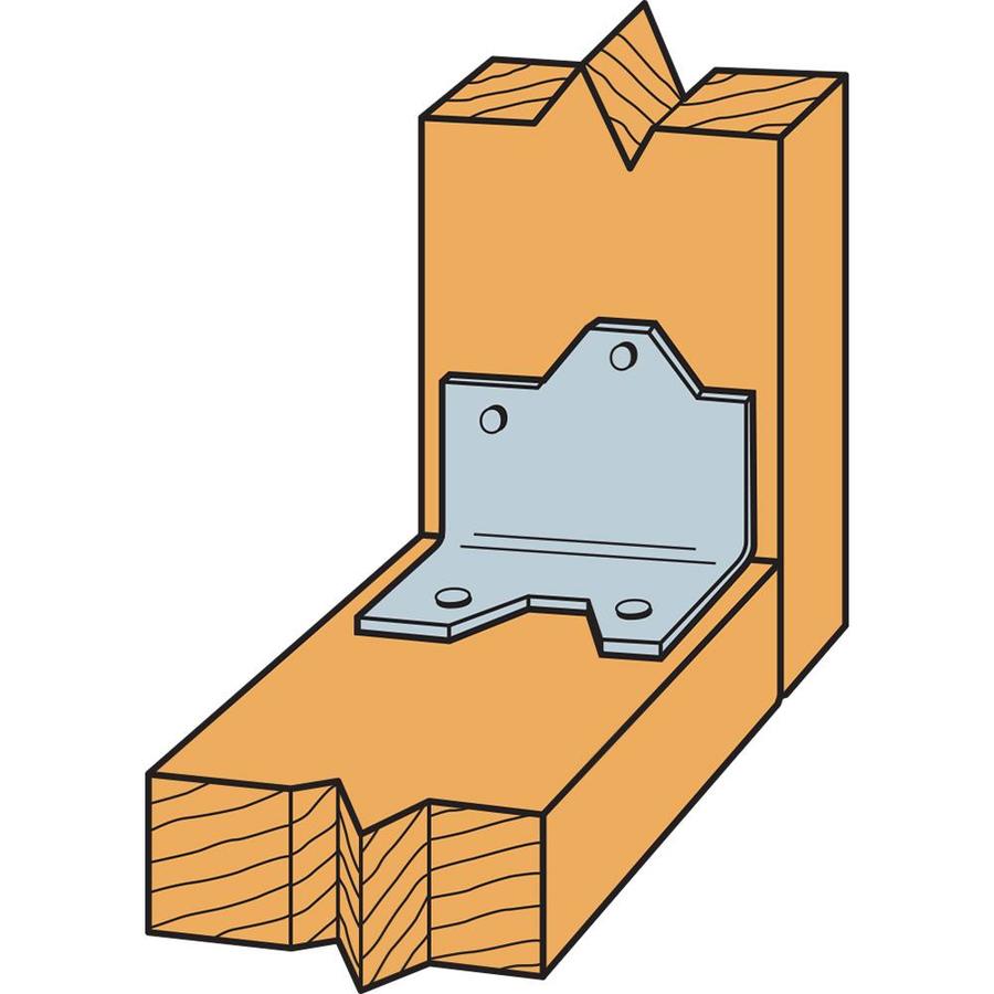 Simpson Strong-Tie 3-in x 1.432-in x 2.432-in 16-Gauge Steel Angle in ...