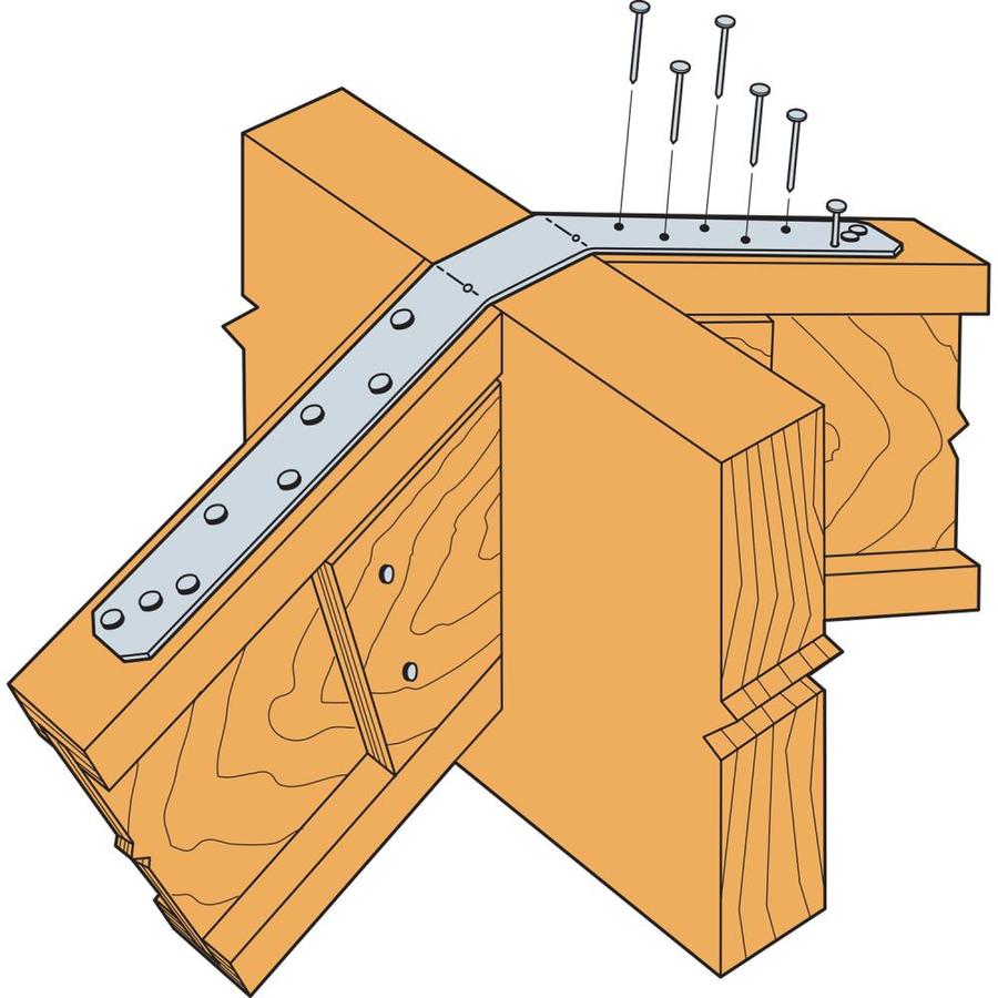 Simpson Strong-Tie 1-1/4-in 20-Gauge Wood to Wood Galvanized Foundation ...