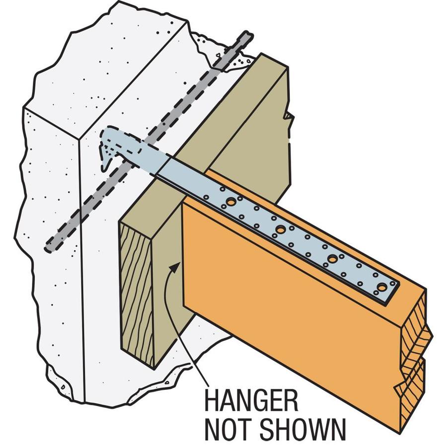 Simpson Strong-Tie 24-in 12-Gauge Wood to Concrete (Cast In Place ...