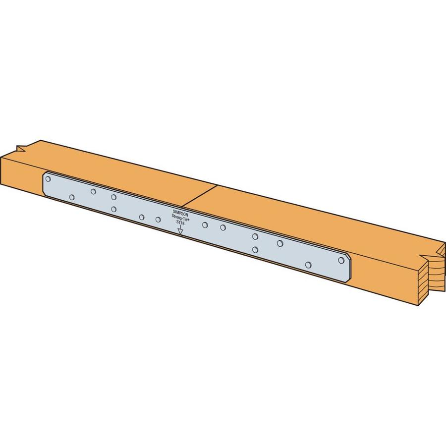 Simpson Strong-Tie ST 18 in. 16-Gauge Galvanized Strap Tie in the ...