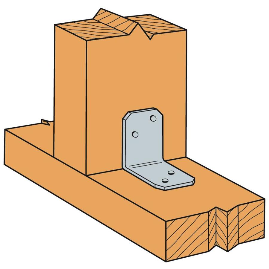 Simpson Strong-Tie 2-in x 1.38-in x 2.05-in 18-Gauge Steel Angle in the ...