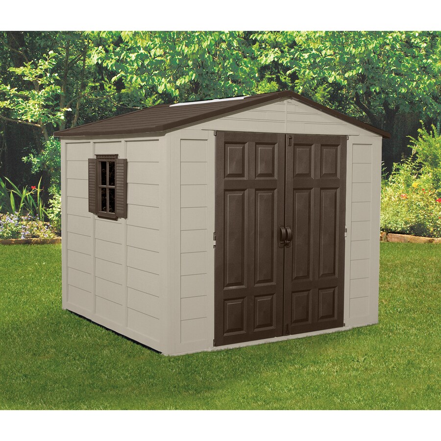 Suncast Gable Storage Shed (Common: 8-ft x 8-ft; Interior Dimensions: 7 ...