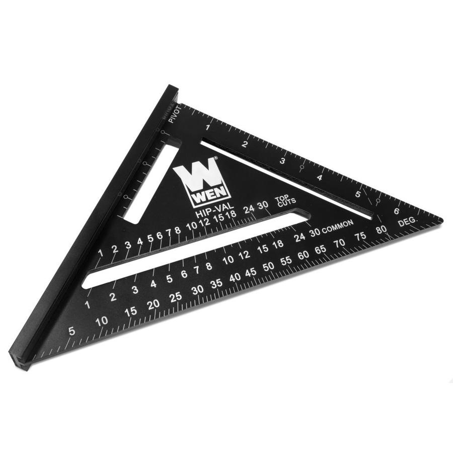 WEN 7-in Magnetic Rafter Square Layout Tool with Laser-Etched Scale in ...